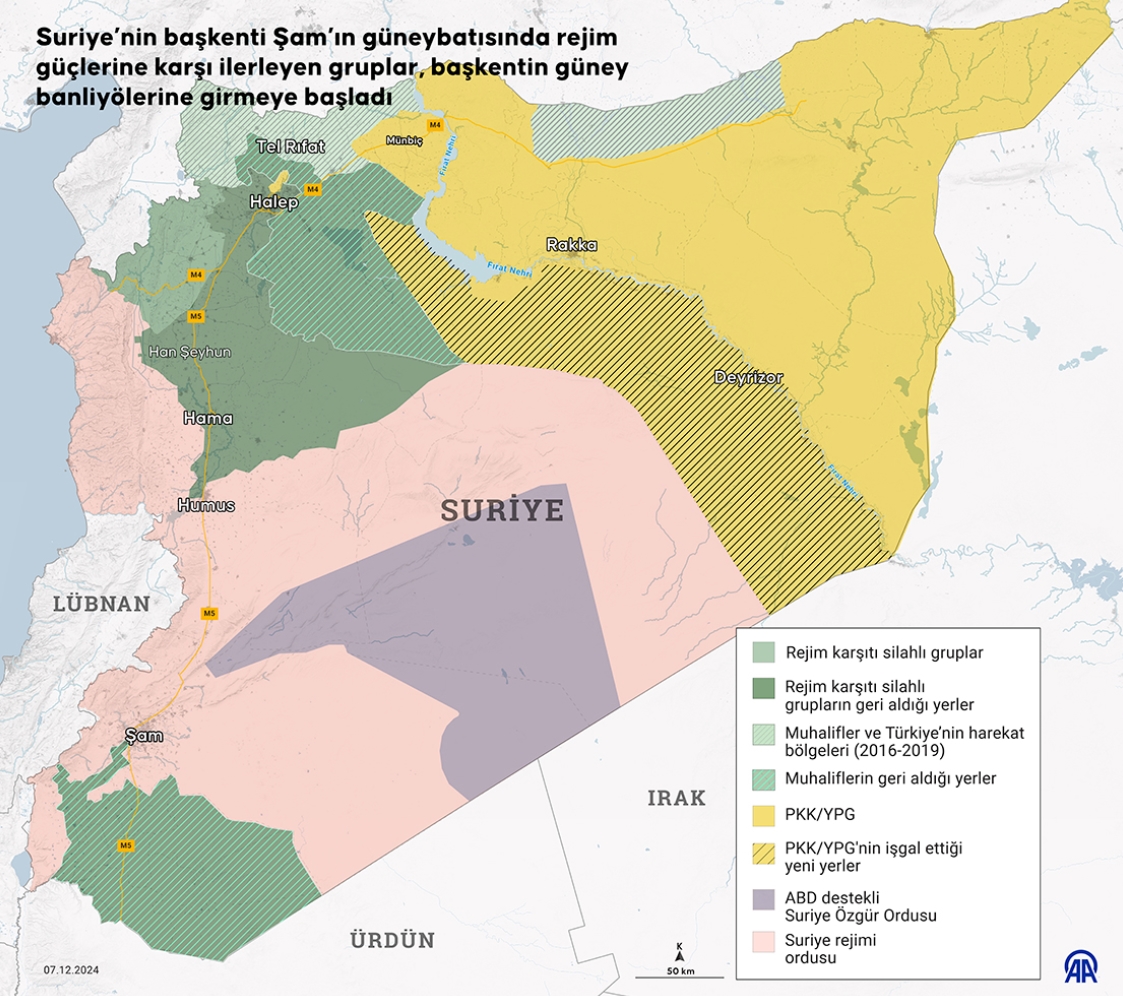 Suriye son durum haritası (CANLI) - Haber Jet